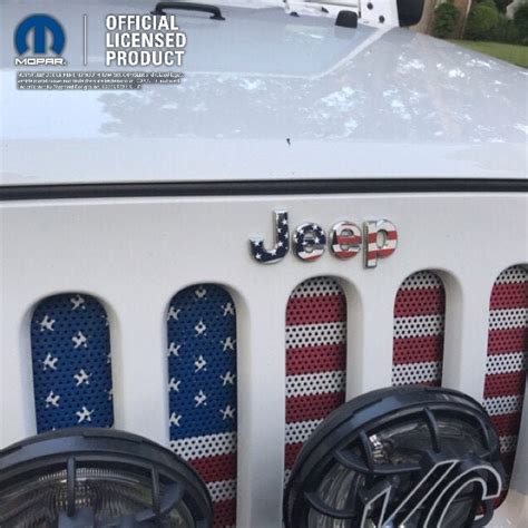 Jeep American Flag Decal Emblem Decal Wrangler Jk Tj Jl Gladiator