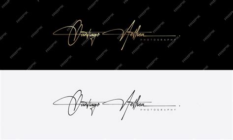 Handwriting Logo Signature Logo Photography Logo Template Premium Vector