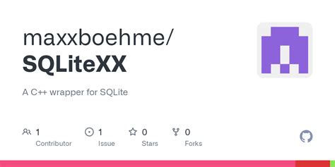 Github Maxxboehmesqlitexx A C Wrapper For Sqlite