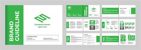 Brand Identity And Design Guideline Template Vector For The Company