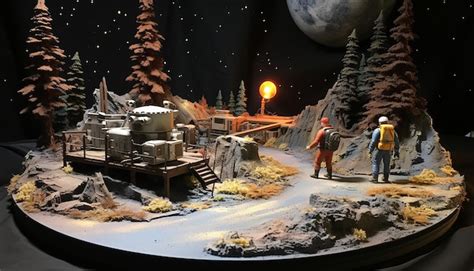 Premium Ai Image A Lost In Space Diorama