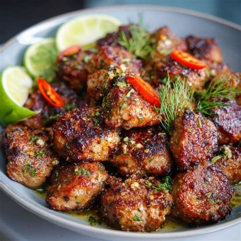 Juicy Garlic Pork Bites