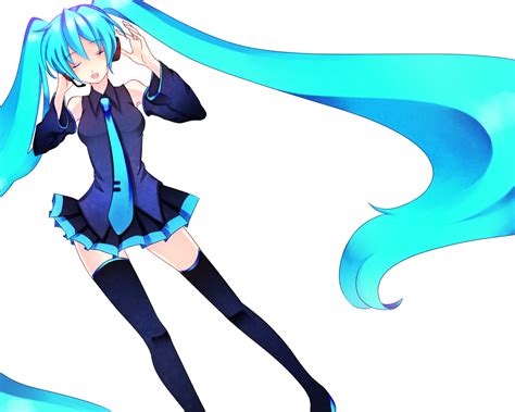 Hatsune Miku Twintails Vocaloid Anime