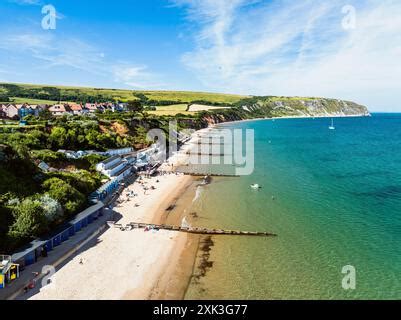 Swanage And Swanage Bay From A Drone Jurassic Coast Dorset Coast