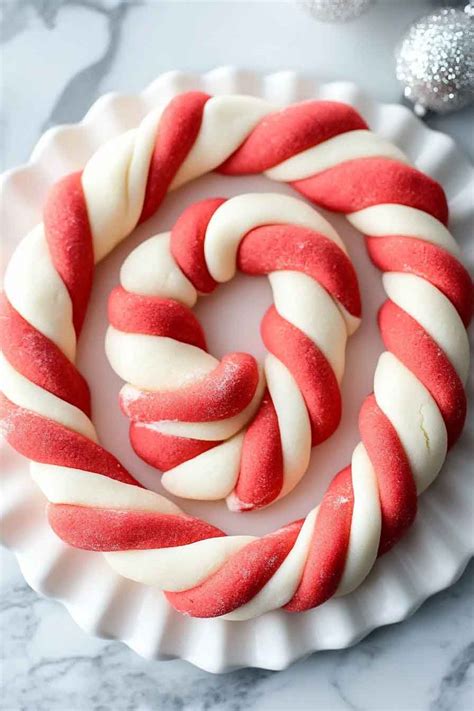 Candy Cane Twist Cookies My Cook Point