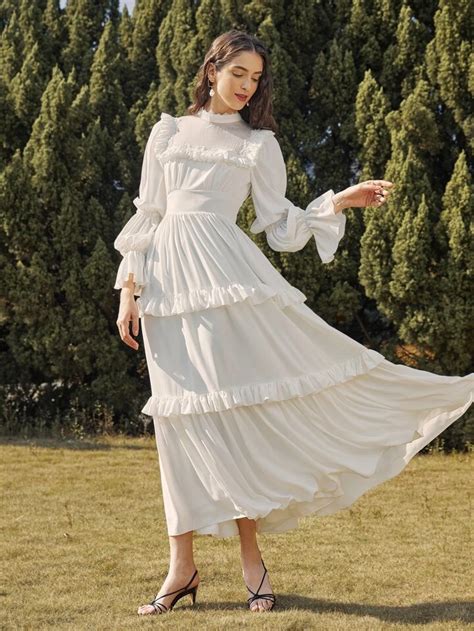 Layered Ruffle Dress