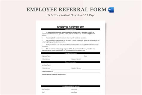 Employee Referral Formemployee Referral Program Formemployee Referral