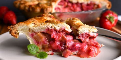 Strawberry Rhubarb Pie Bread 16 Best Rhubarb Recipes Easy Rhubarb
