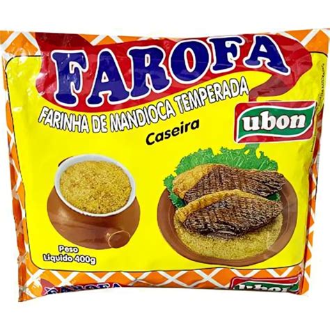 Farofa De Mandioca Ubon Temperada 400g Super Veneza Cruzeiro 1101