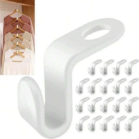 Clothes Hanger Connector Hooks 20pcs Cascading Clothes Hangers For