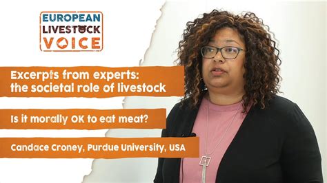 Candace Croney Is It Morally Ok To Eat Meat Youtube