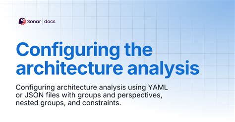 Configuring The Architecture Analysis Sonarqube Server Sonar Documentation