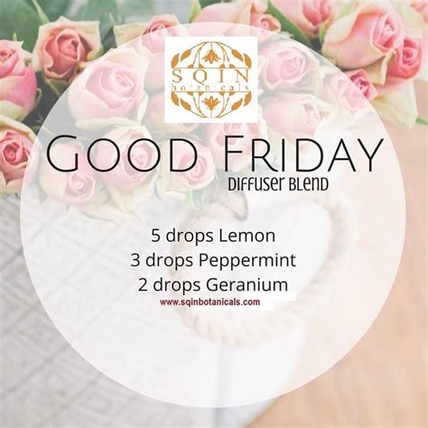 Good Friday Easter Spring Diffuser Blend With Doterra Essential Oils