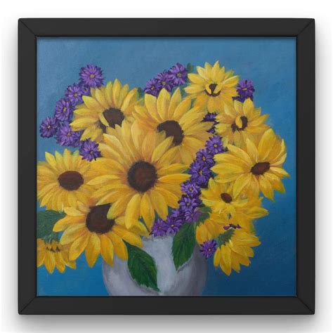Fall Bouquet Acrylic Painting Lorraine Foskett Art