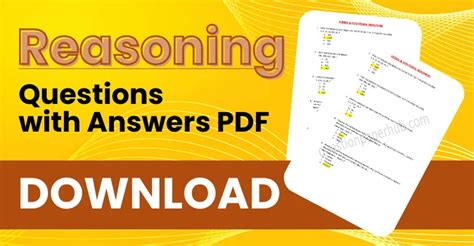 📘150reasoning Questions With Answers Pdf Free Download Question Paper Hub