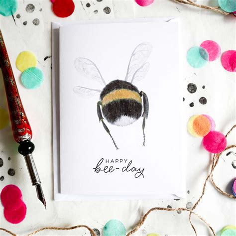 Happy Bee Day Card Type And Twine