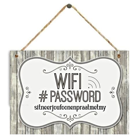 Small Sign A4 Wifi Password Olka Polka Creations