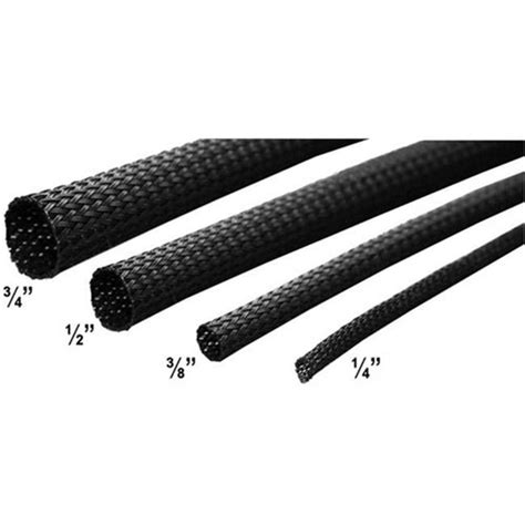100 Ft Spool Of 25 In Black Expandable Sleeving Tube