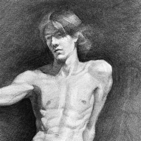 Nude Male Painting Male Nude Art Classic Decor Vintage Academical