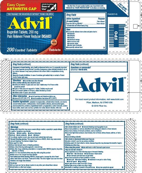 Advil Tablet Coated Wyeth Consumer Healthcare Llc