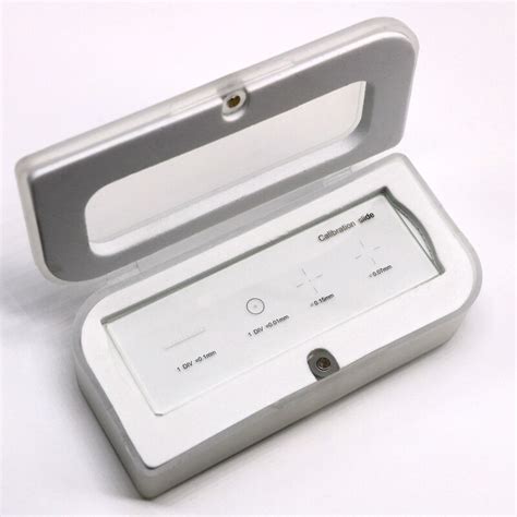 Microscope Stage Micrometer Slide Optical Glass Me Vicedeal