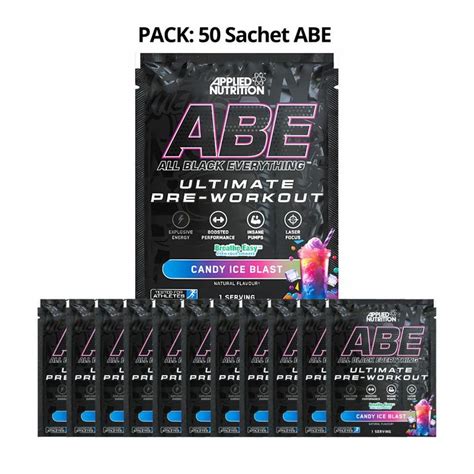 Pre Entreno Abe 50 Servicios Sachet Candy Ice Blast Oechsle