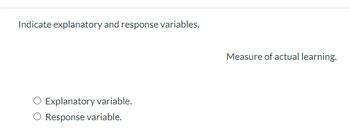 Answered Indicate Explanatory And Response Bartleby