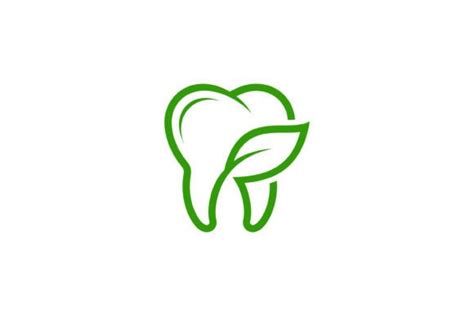 Green Leaf Dental Tooth Logo Graphic By Onripus · Creative Fabrica