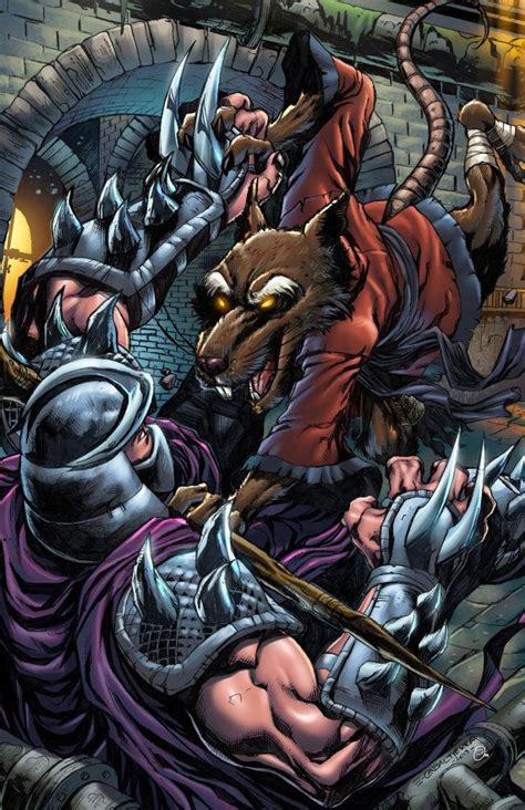 Splinter Vs Shredder By Prosscomics On Etsy 1000 Teenage Mutant