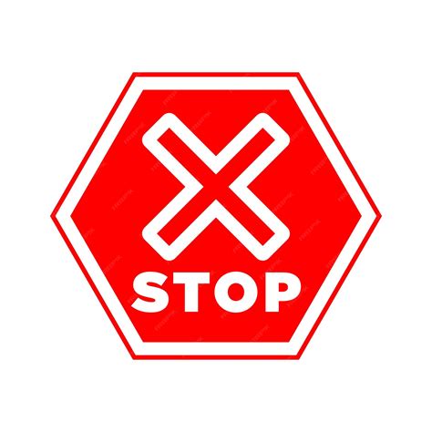 Premium Vector Stop Sing