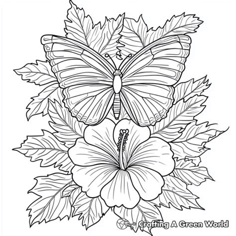Summer Flower Coloring Pages Free And Printable