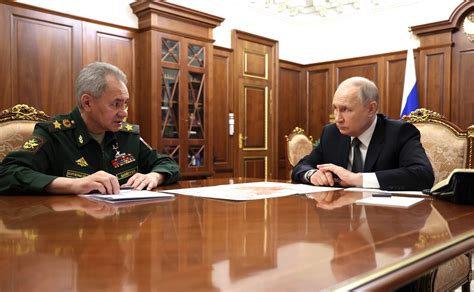 Meeting With Defence Minister Sergei Shoigu • President Of Russia
