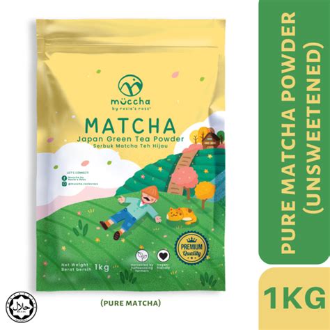 Muccha By Rosies Ross Pure Matcha Green Tea Powder Kitchen Grade