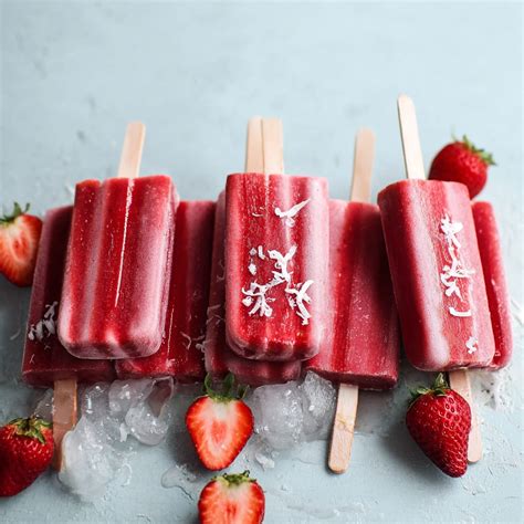 Delicious Dairy Free Strawberry Coconut Milk Popsicles