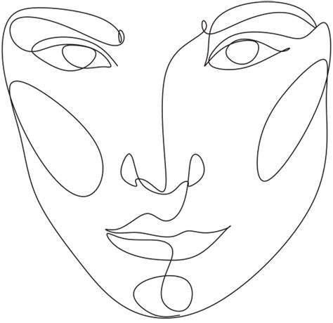 «woman Face With Butterfly Line Art Female Hands With Butterflies