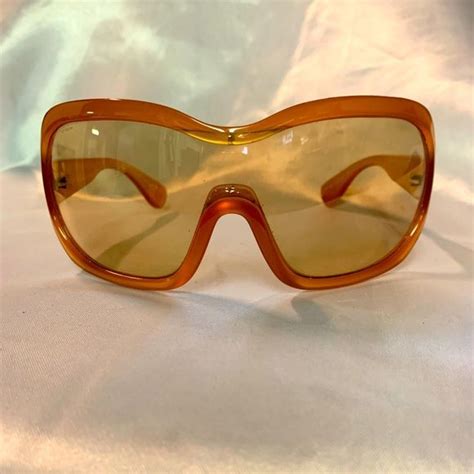 Prada Orange Vintage Sunglasses Preowned Sunglasses Vintage Fashion Eye Glasses Stylish Glasses