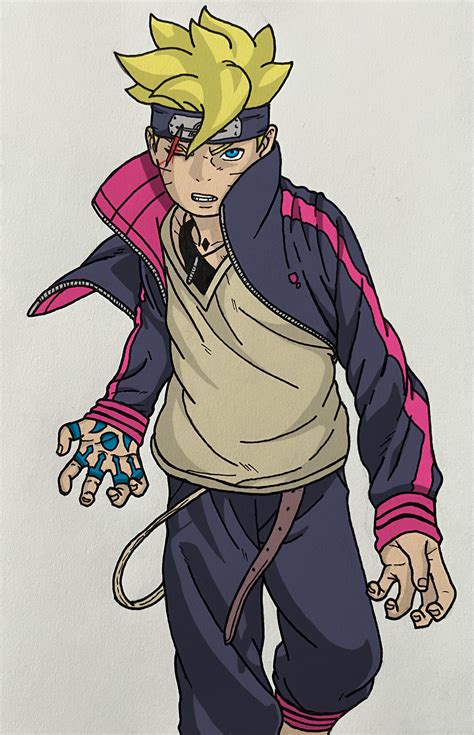 Digitally Colored My Boruto Drawing From The Newest Chapter Rboruto
