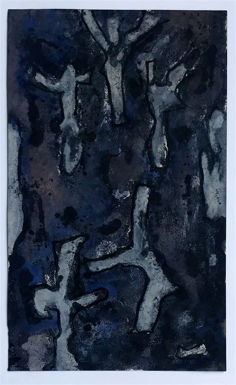 Phil Grisel 1969 Aquarel Asphalt Dubbel Gesigneerd Verkocht Kunstveilingnl