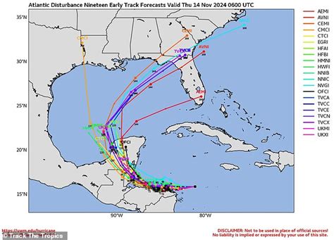 Life Threatening Warning Issued In Caribbean As Spaghetti Model