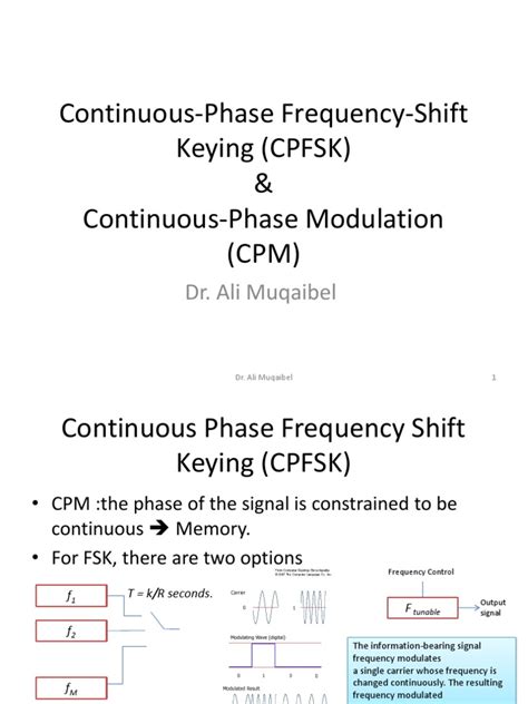 Continuous Phase Frequency Shift Keying Cpfsk Pdf Modulation Physical Layer Protocols