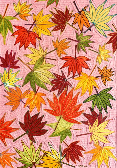 安間佐恵「もみじ」 ふじのくに障がい者芸術ポータルサイト Findartふぁいんだー