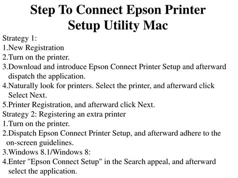 Connect Epson Printer To Mac