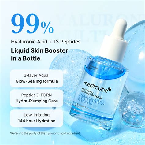 [medicube Official] Hyaluronic Multi Peptide Serum Liquid Skin Booster In A Bottle Shopee