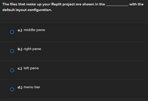 Solved The Files That Make Up Your Replit Project Are Shown