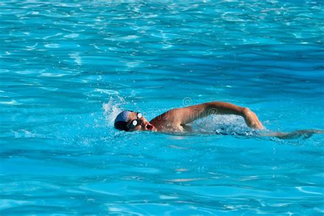Swimming Man Stock Image Image Of Athleticism Healthy 7911507