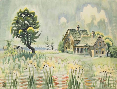 Charles Ephraim Burchfield 1893 1967 Country Home In Midsummer