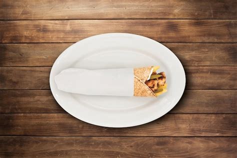 Premium Photo Shish Taouk Lebanese Wrap