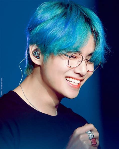 Apple Of My Eye V 🍏🍎 On Twitter Bts Taehyung Kim Taehyung Blue Hair