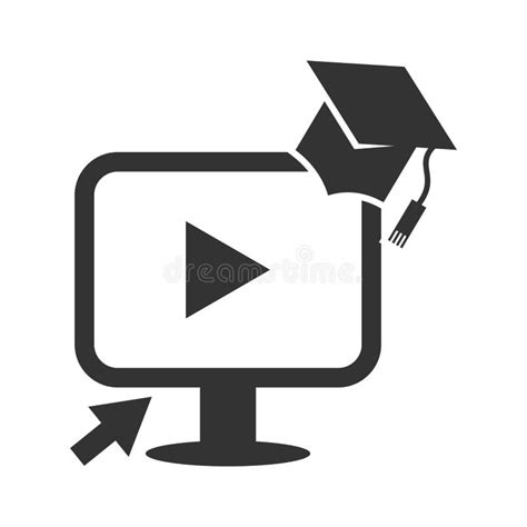 Online Learning Courses Logo Template Icon Illustration Brand Identity