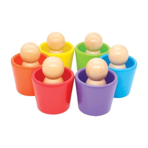 Mini Muñecos De Madera Logopedicum